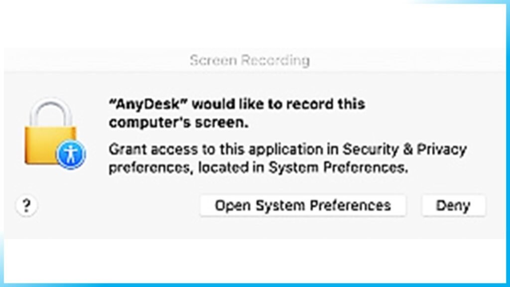 AnyDesk Security Permissions on macOS - Apple Computers AnyDesk Security Permissions on macOS - Apple Computers