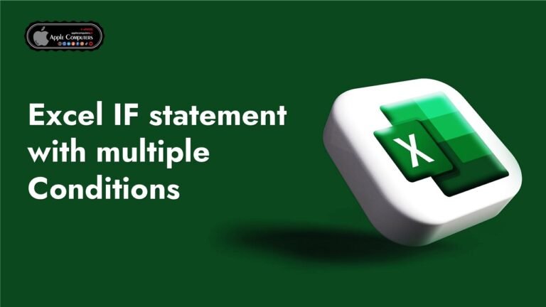 Excel If Statement With Multiple Conditions Apple Computers